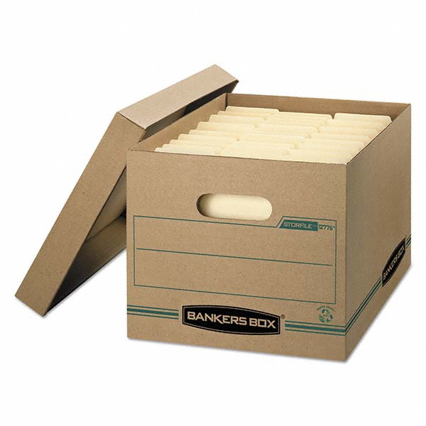 BANKERS BOX - Compartment Storage Boxes & Bins: Storage Box Type: File ...