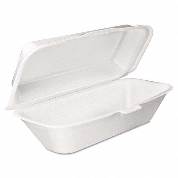 DART - Foam Hoagie Container with Removable Lid, 9-4/5 x 5-3/10 x 3-3/ ...
