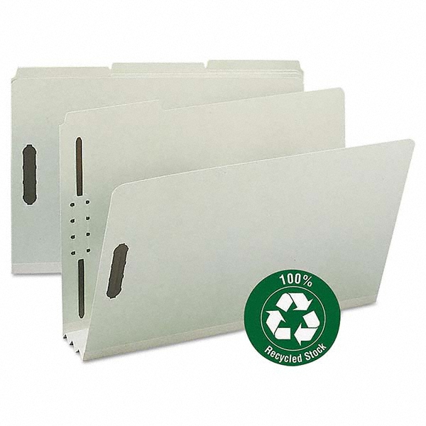 SMEAD - Classification Folder: Legal, Green, 25/Pack | MSC Direct