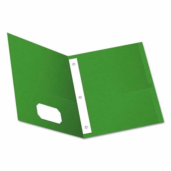OXFORD - Pocket Folder: Letter, Green, 25/Pack | MSC Direct