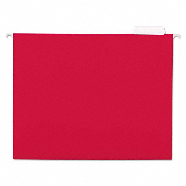 UNIVERSAL - Hanging File Folder: Letter, Red, 25/Pack | MSC Direct
