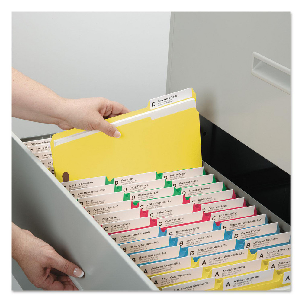 SMEAD - File Folders with Top Tab: Letter, Multi-Color, 50/Pack | MSC ...