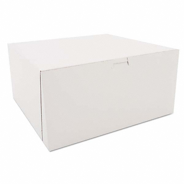 SCT - Tuck-Top Bakery Boxes, White, Paperboard, 12 x 12 x 6 | MSC Direct