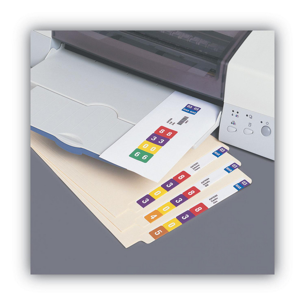 SMEAD - Label Maker Label: Assorted Color, Laminated Paper, 7-1/2" OAL ...