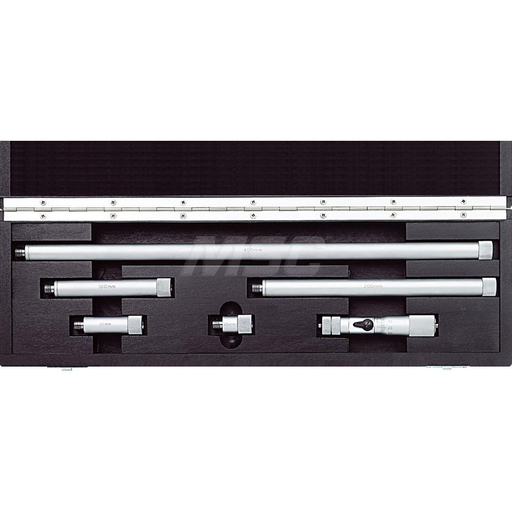 Mahr - Mechanical Inside Micrometer Set: 100.00 to 900.00 mm Range, 4 ...
