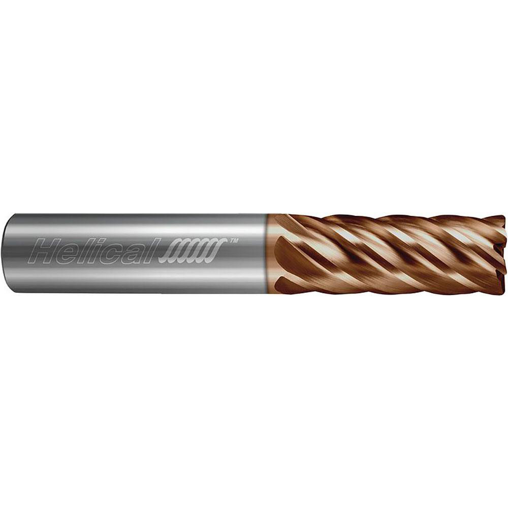 Helical Solutions - Corner Radius End Mill: 1/2" Dia, 1-1/4" LOC, 0. ...