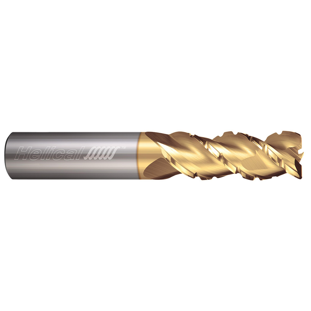 Helical Solutions - Corner Radius End Mill: 3/8" Dia, 1" LOC, 0.5 mm ...