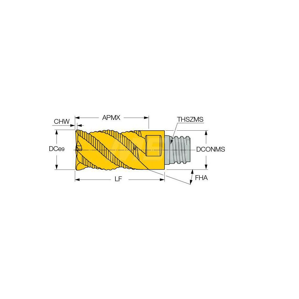 Iscar - Roughing Milling Tip Insert: MM ERS200B30-6T12, Carbide | MSC ...