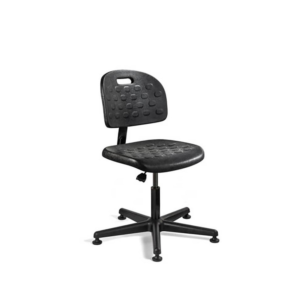 Bevco - Task Chair: Polyurethane, 16 to 21" Seat Height, Black ...