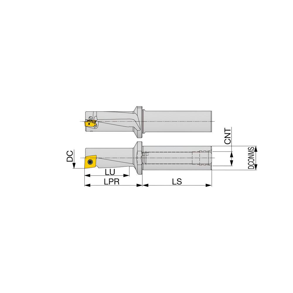 Tungaloy - Indexable Insert Drill: TBM10LF12-2.25, 10.00 mm Max Dia, 22.50 mm Max Depth, 2.25xD ...