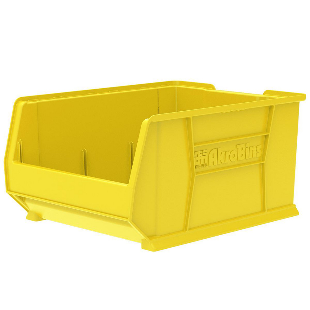 Akro-Mils - Plastic Hopper Stacking Bin: Yellow | MSC Direct