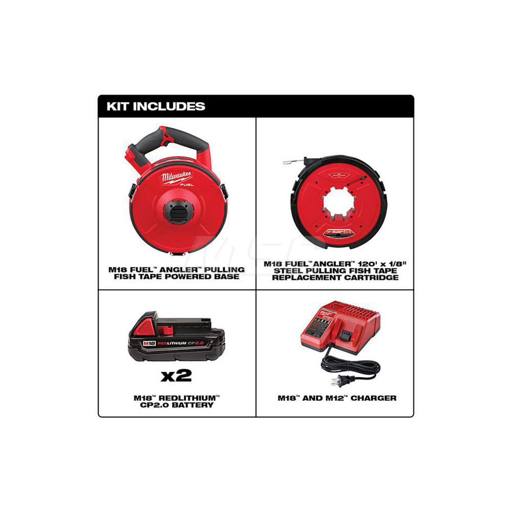 Milwaukee Tool - Fish Tapes: Tape Type: Fish; Material: Steel; Tape ...