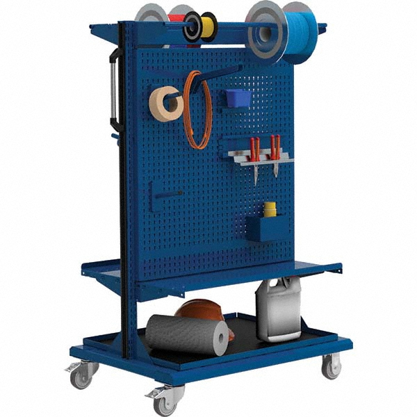 Rousseau Metal - 38" Wide x 59-1/8" High x 27" Deep, Mobile Work Stand ...