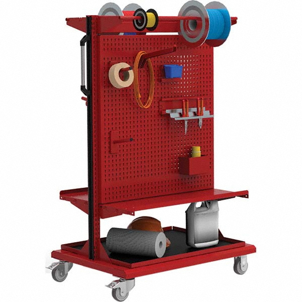 Rousseau Metal - 38" Wide x 59-1/8" High x 27" Deep, Mobile Work Stand ...