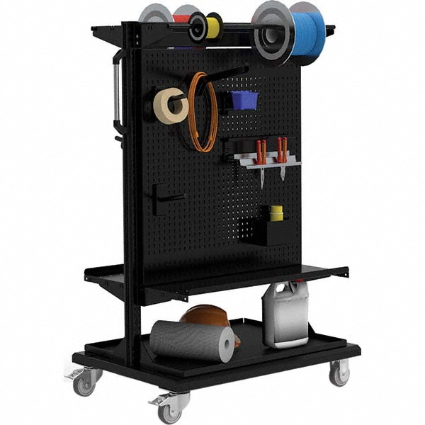 Rousseau Metal - 32" Wide x 59-1/8" High x 27" Deep, Mobile Work Stand ...