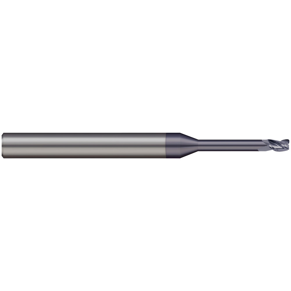 Micro 100 - Corner Radius End Mill: 2.00 mm Dia, 2.50 mm LOC, 0.15 mm ...