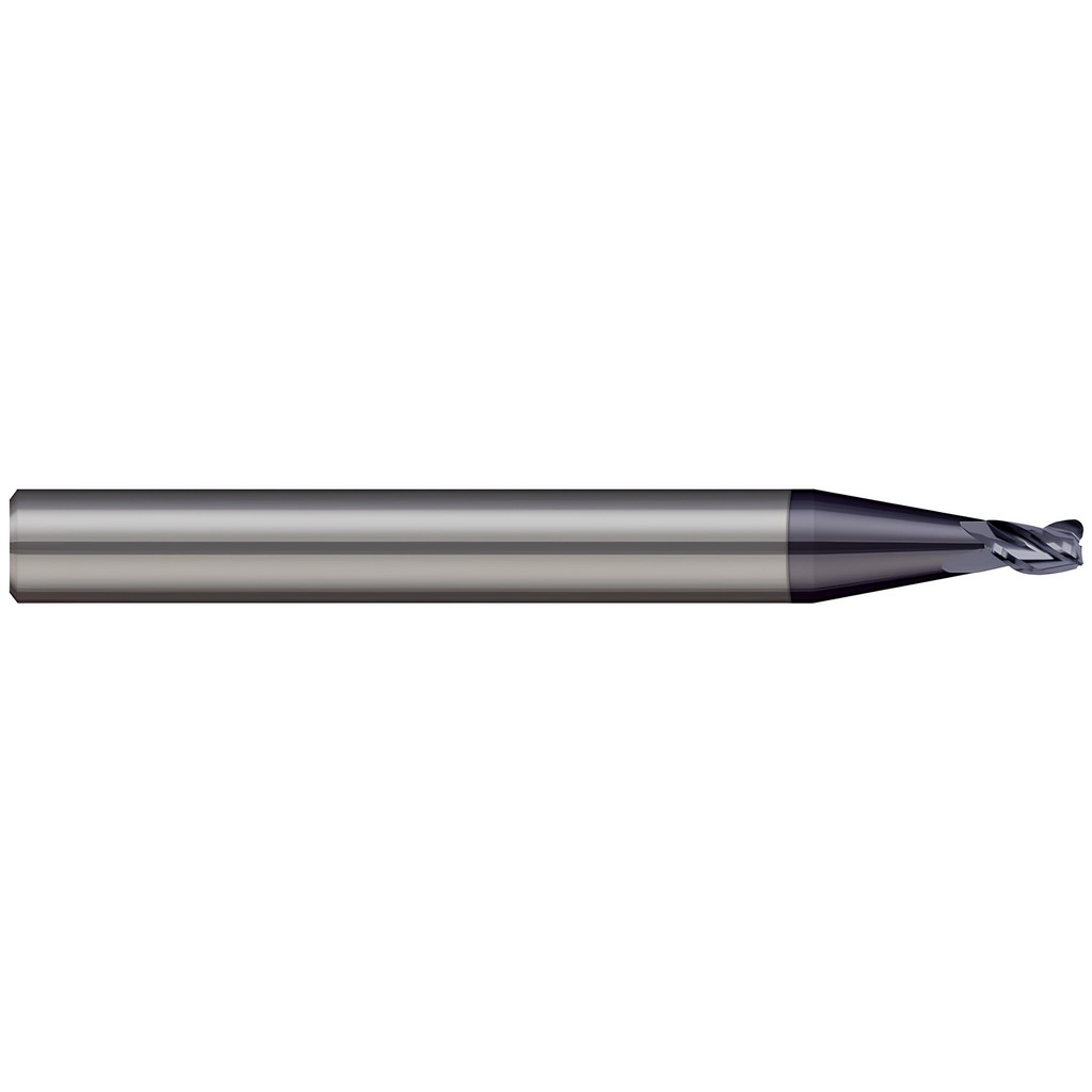 Micro 100 - Corner Radius End Mill: 1/16" Dia, 3/32" LOC, 0.0150 ...