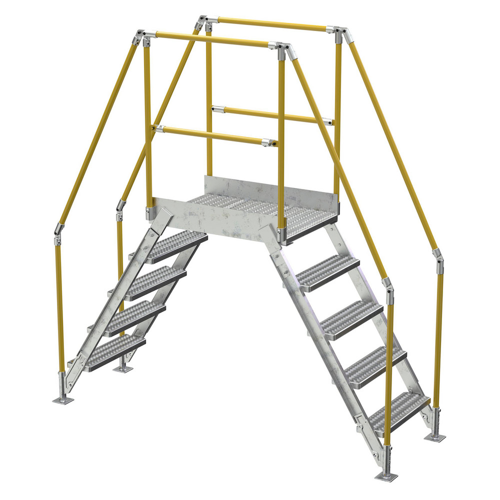 Vestil - 5-Step Steel Crossover Bridge: 500 lb Capacity, 23-1/2 ...