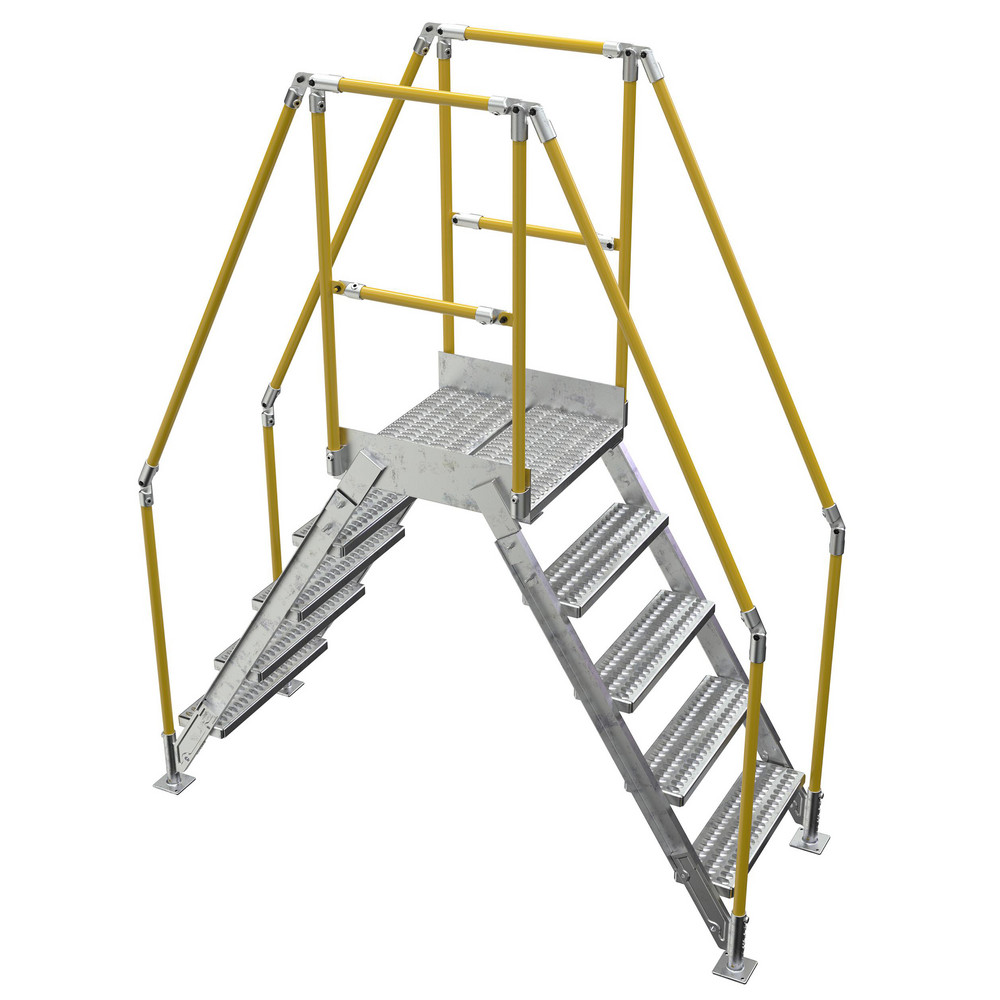 Vestil - 5-Step Steel Crossover Bridge: 500 lb Capacity, 23-1/2 ...