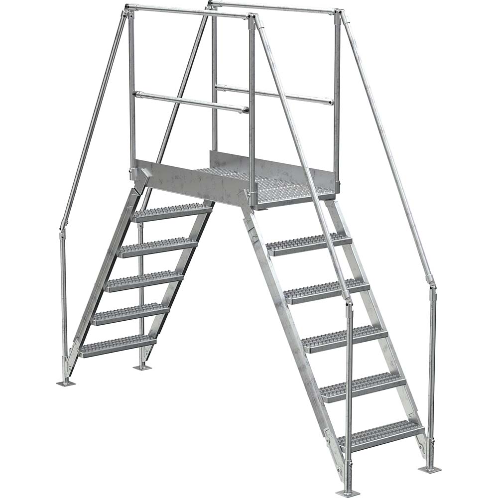 Vestil Rolling Wall Mounted Ladders Platforms Type Crossover