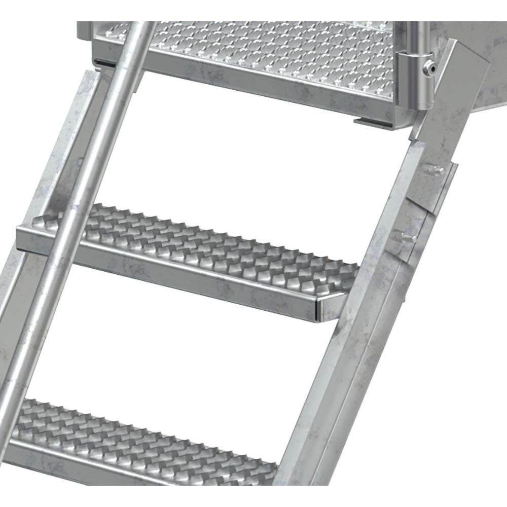 Vestil - 3-Step Steel Crossover Bridge: 500 lb Capacity, 23-1/2 ...