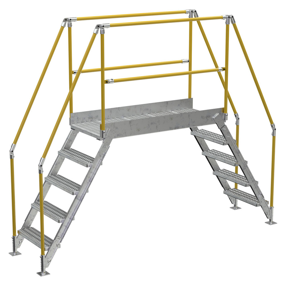 Vestil - 5-Step Steel Crossover Bridge: 500 lb Capacity, 23-1/2 ...