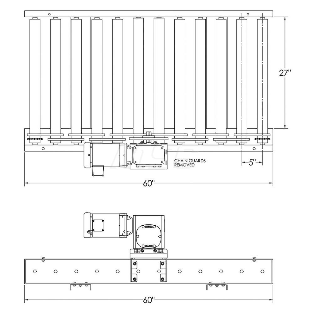 Ashland Conveyor - Motorized Conveyors; Type: Drive Unit; Belt Width ...