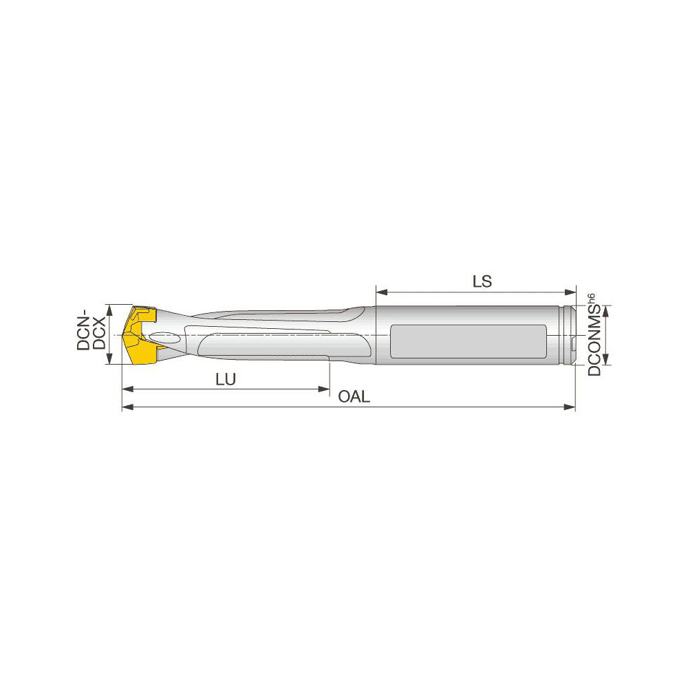Tungaloy - Replaceable-Tip Drill: 9.5 to 9.9 mm Dia, 29 mm Max Depth ...