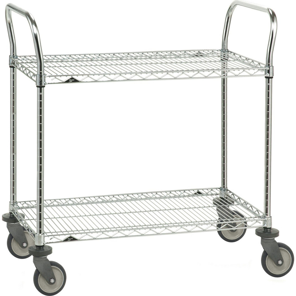 Metro - Utility Utility Cart: 36" Long, 21" Wide, 304 Stainless Steel ...