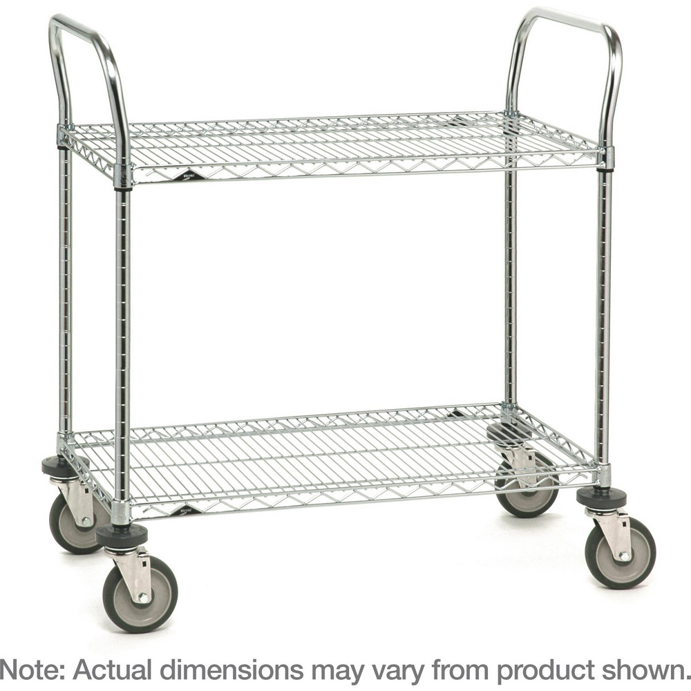 Metro - Utility Utility Cart: 48" Long, 24" Wide, Steel, 900 lb ...
