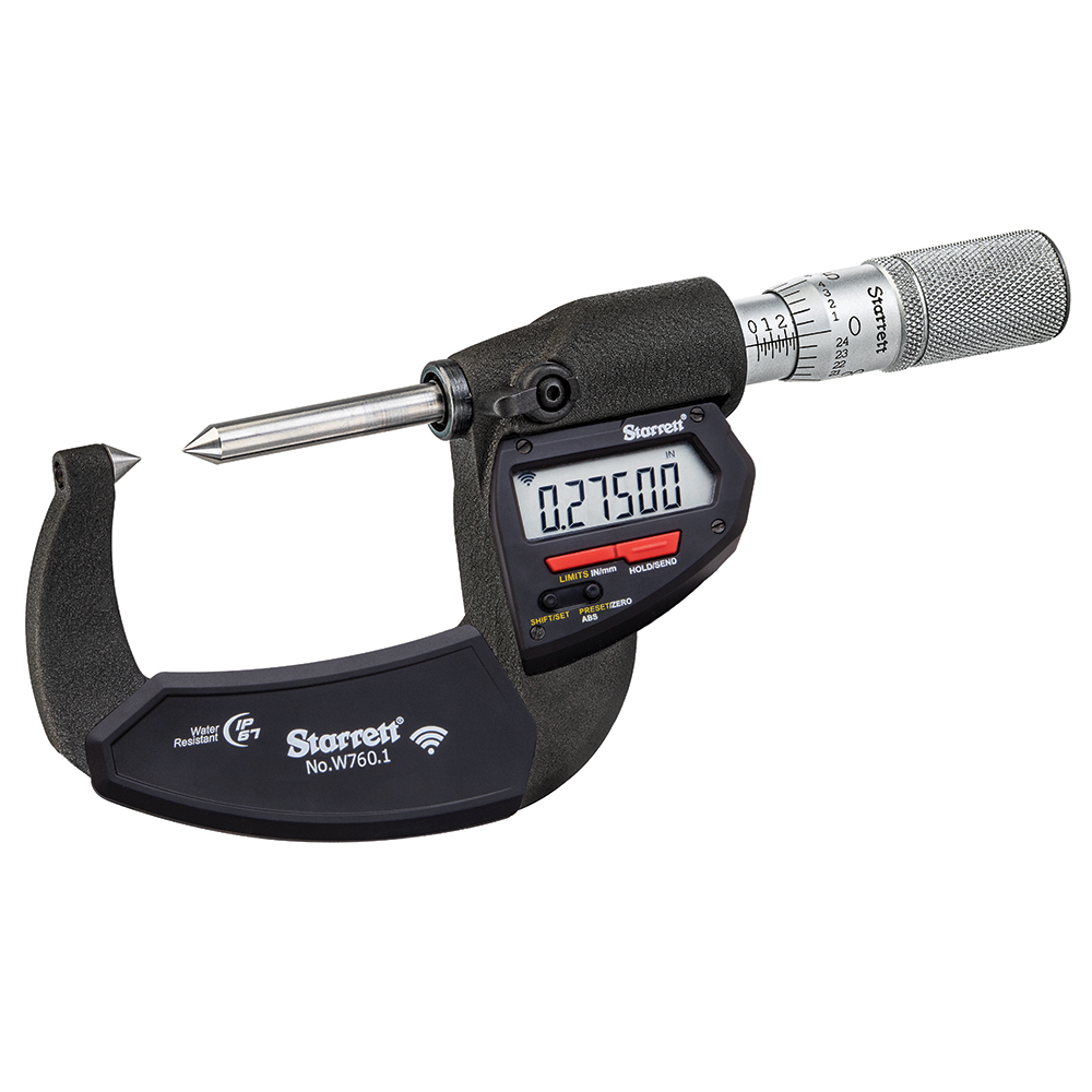 Starrett - Screw Thread Micrometers: Minimum Measurement (mm): 0.00 ...