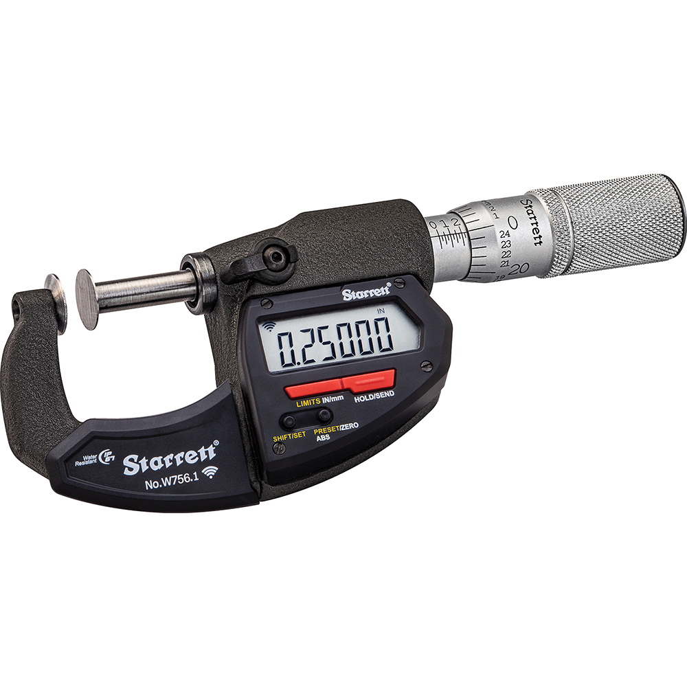 Starrett - Disc Micrometers: Electronic, Friction | MSC Direct