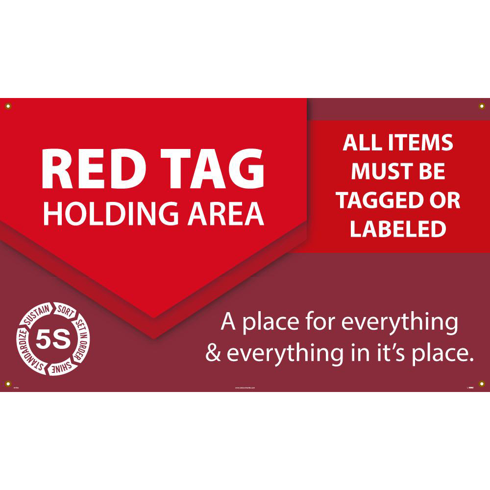 AccuformNMC - Banners: General Information, RED TAG HOLDING AREA ALL ...