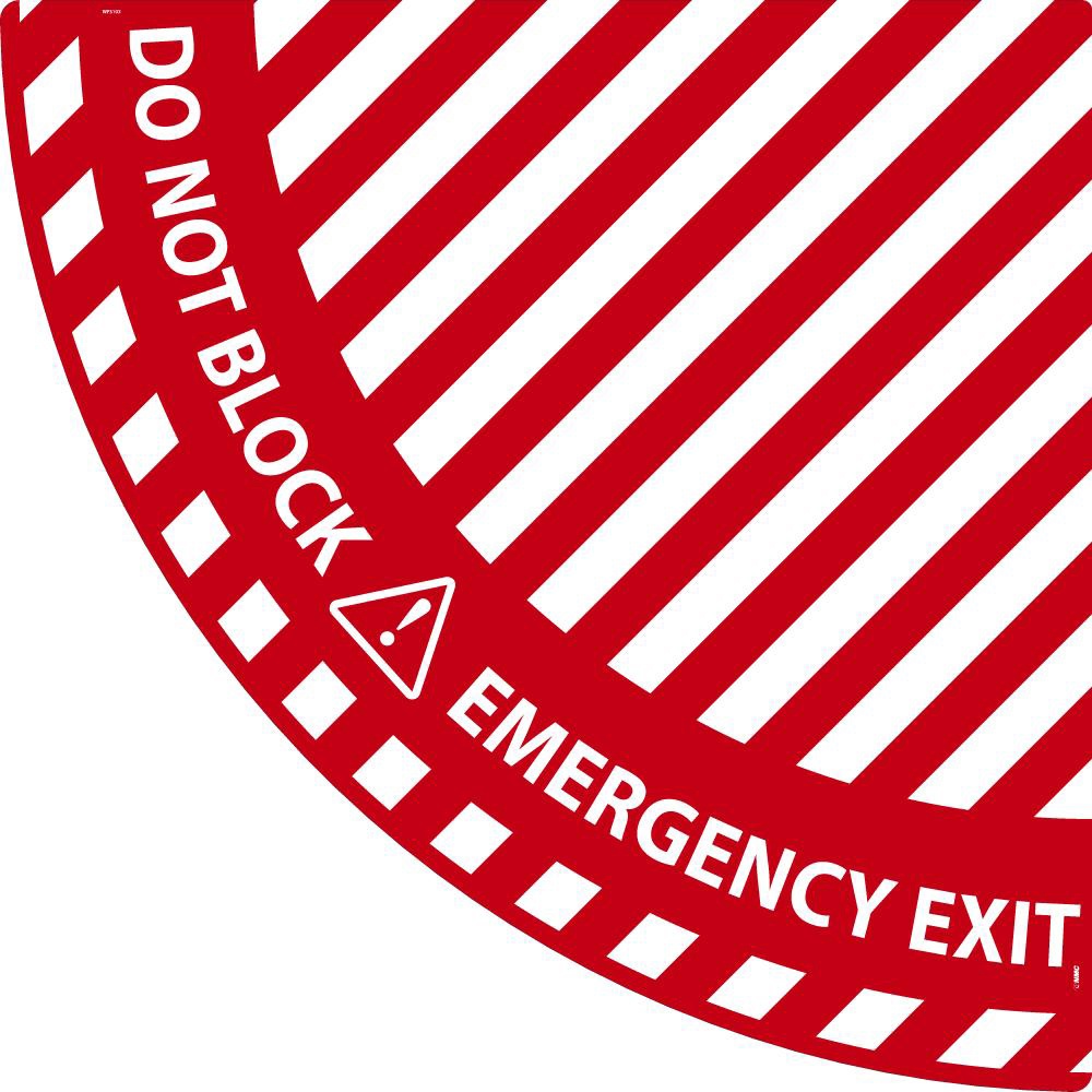 AccuformNMC - Exit, Entrance & Directional Adhesive Backed Floor Sign ...