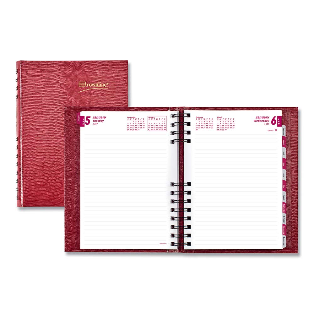 Brownline - Appointment Book: 432 Sheets, 8-1/4 x 5-3/4" Sheet, Planner ...