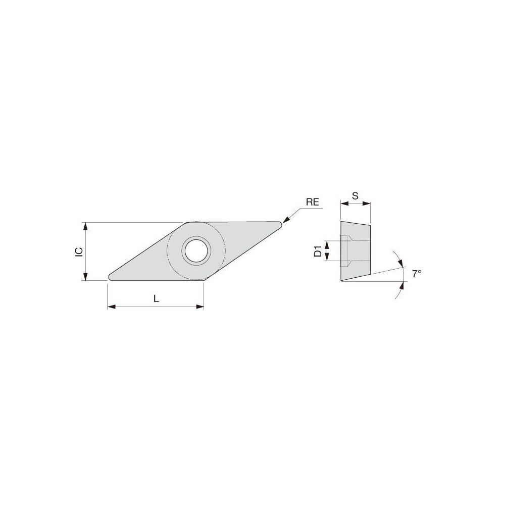 Tungaloy - Turning Insert: VCMT221PSS T6130, Carbide | MSC Direct