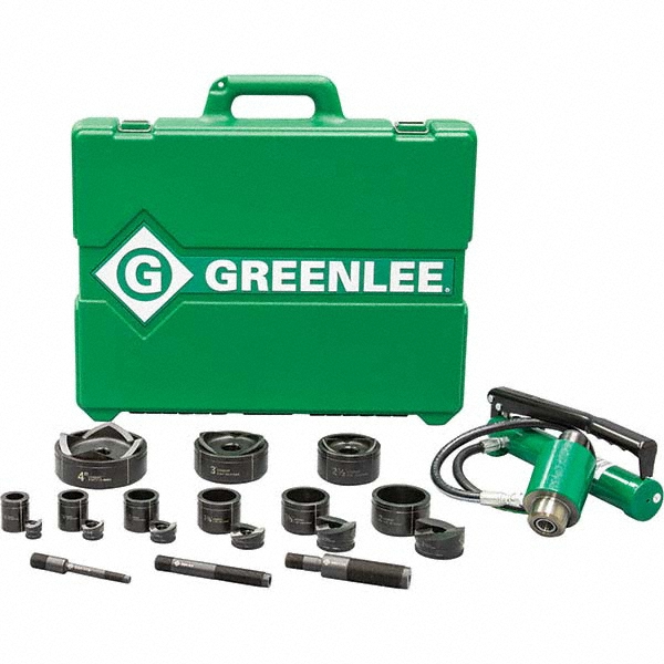 Greenlee - Punch & Driver Kits: Tool Type: Knockout Set; Punch Shape ...