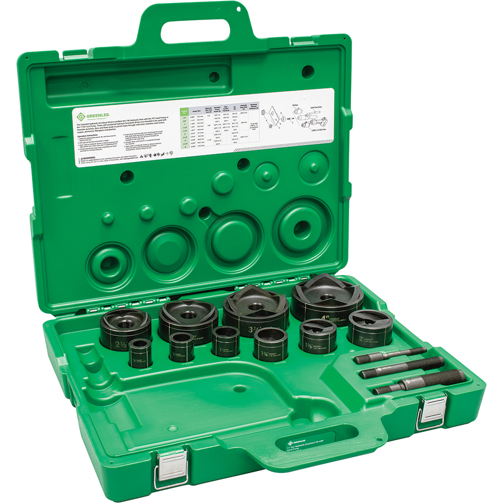 Greenlee - Punch & Driver Kits: Knockout Set, Round | MSC Direct