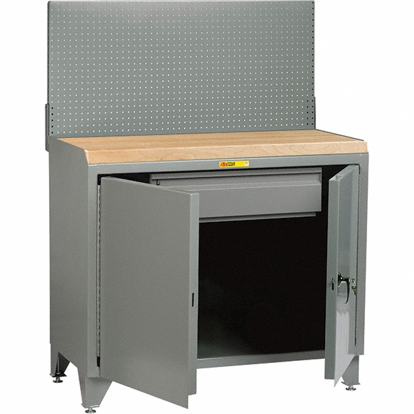 Little Giant® - Stationary Security Workstation: 48" Wide, 24" Deep, 43 ...