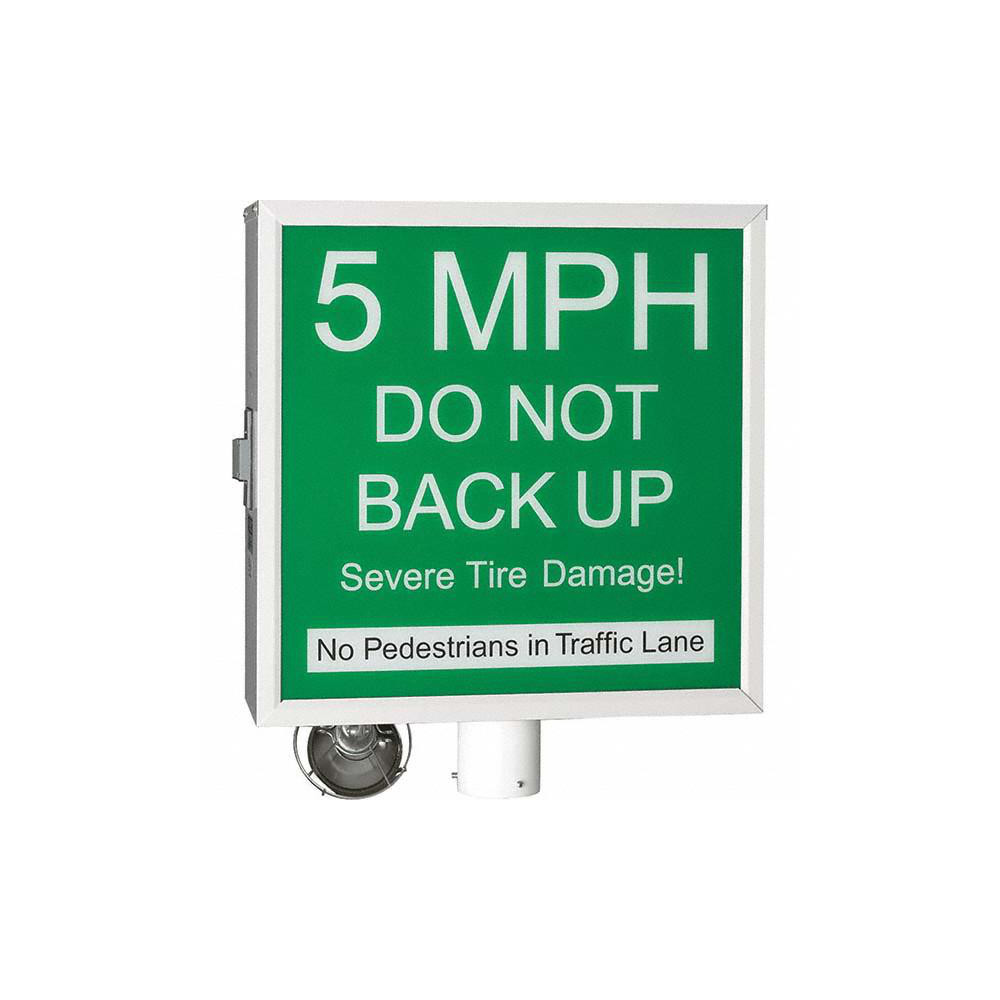 TAPCO - Warning & Safety Reminder Sign: Square, Wrong Way - STOP / 5MPH ...