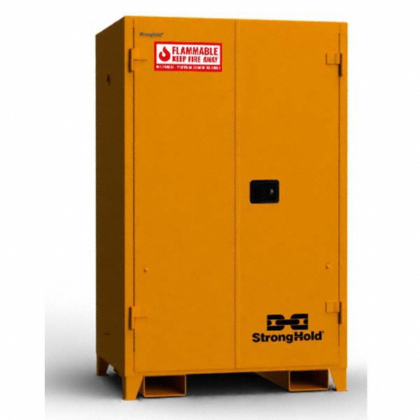 Strong Hold - Flammable & Hazardous Storage Cabinets: 90 gal Drum, 2 ...