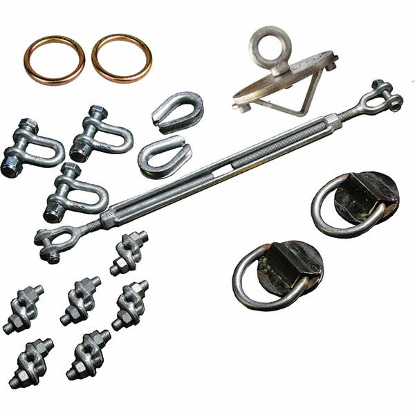 Guardian Fall Protection - Anchor Kit: Galvanized Steel | MSC Direct