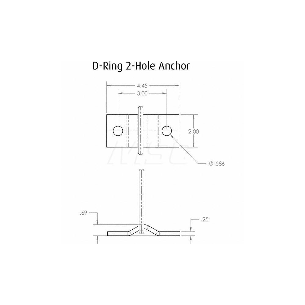 Guardian Fall Protection - Anchor Plate: Stainless Steel & Zinc-Plated ...