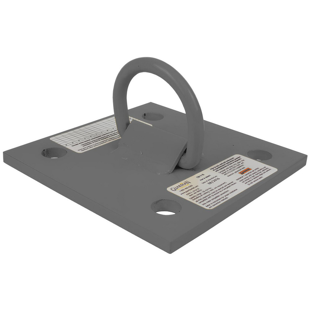 Guardian Fall Protection - Anchor Plate: Galvanized Steel, 6" OAL, 3 ...