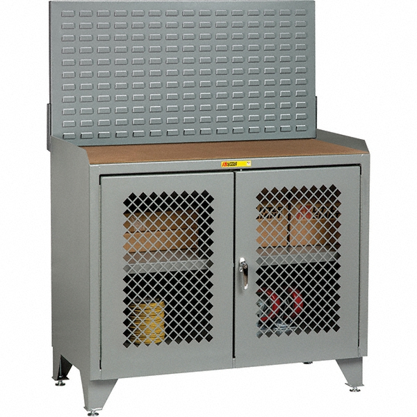 Little Giant® - Stationary Security Workstation: 48" Wide, 24" Deep, 43 ...