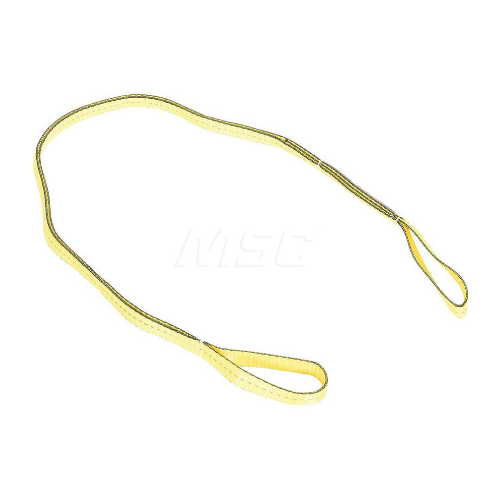 Vestil - Flat Eye & Eye, Type 3 Web Sling: 6' Long, 1" Wide, 3200 lb ...