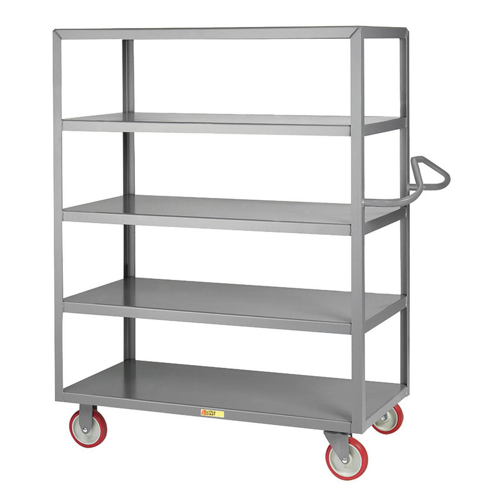 Little Giant® - Shelf Utility Cart: 53-1/2" Long, 24" Wide, Steel, 1200 ...