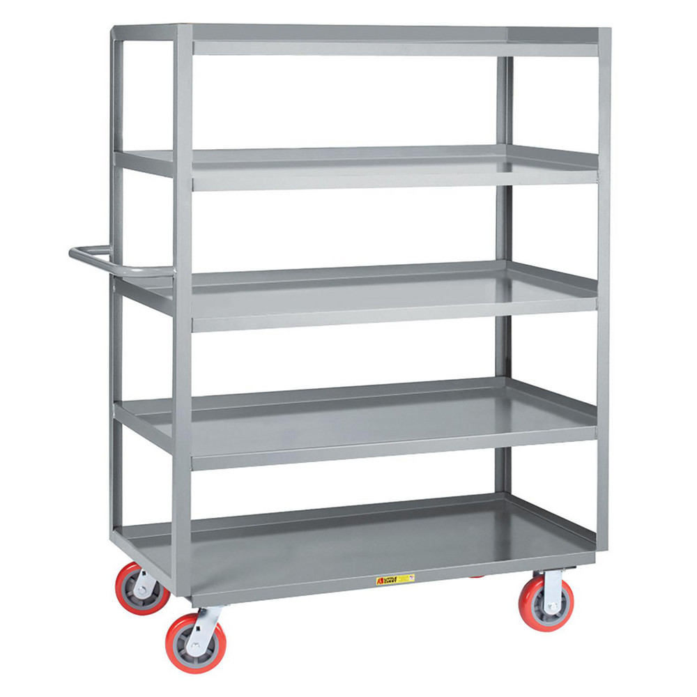 Little Giant® - Shelf Utility Cart: 53-1/2" Long, 24" Wide, Steel, 3600 ...