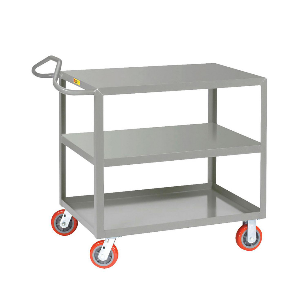 Little Giant® - Shelf Utility Cart: 65-1/2" Long, 30" Wide, Steel, 2000 ...