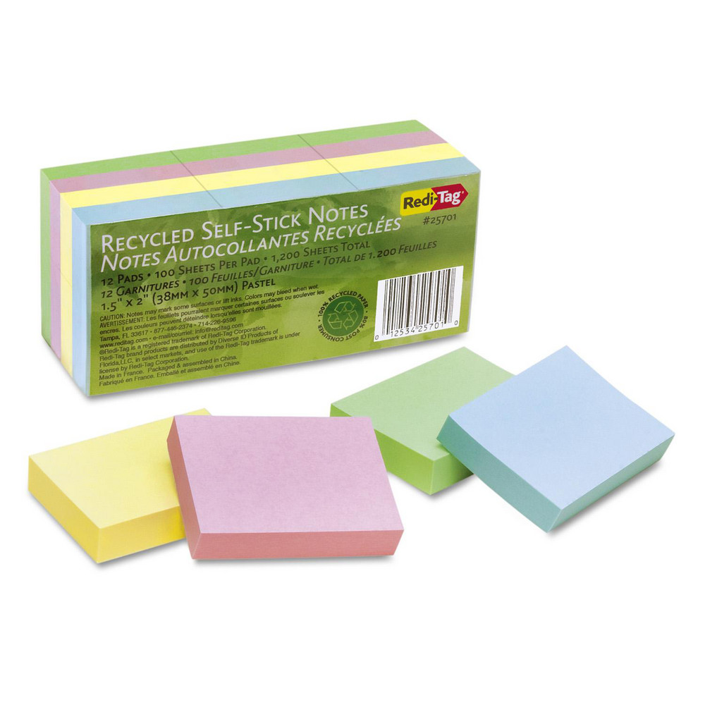 Redi-Tag - Tabs, Indexes & Dividers: Tab Type: Standard Self-Stick Pads ...
